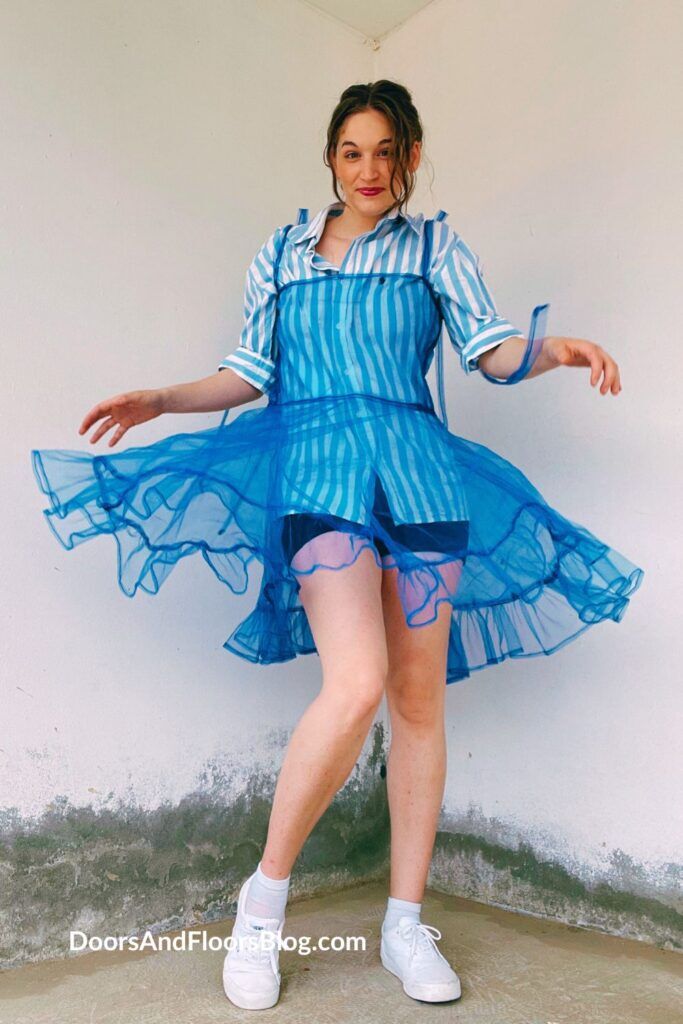 How To Make A Tulle Overlay Dress: Pattern-Free Sewing - Doors And Floors